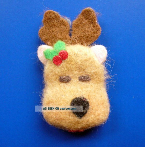 Hallmark PIN Christmas Vintage REINDEER RHONDA Head PLUSH Holiday ...