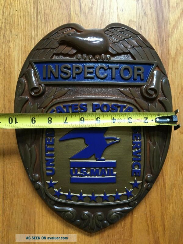 USPS United States Postal Service Mail Inspector Wall Plaque Vintage ...