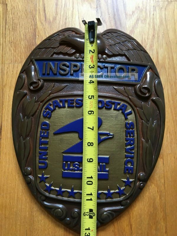 USPS United States Postal Service Mail Inspector Wall Plaque Vintage ...