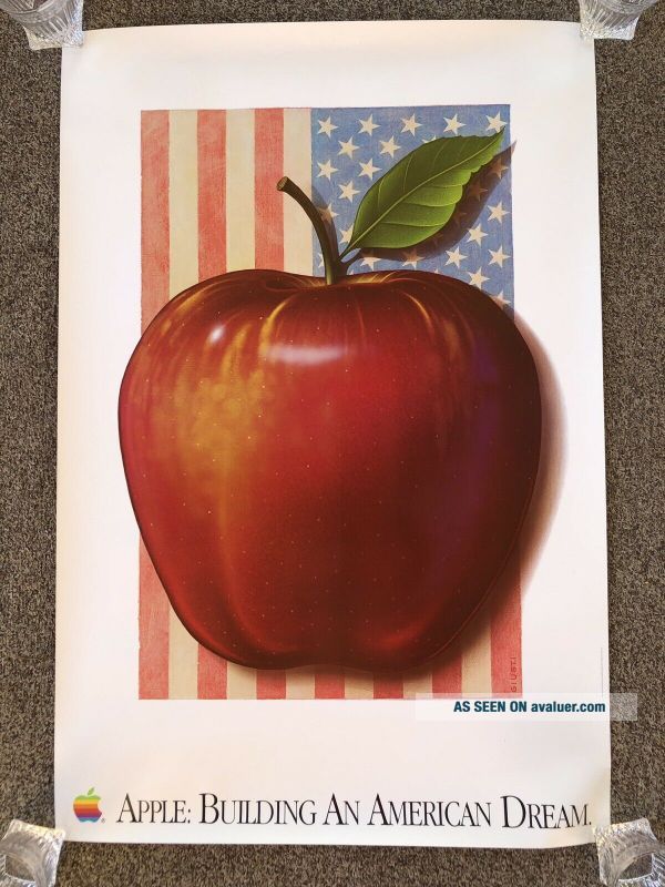 Vintage Apple Building An American Dream Computer 24x36 POSTER Ad ...
