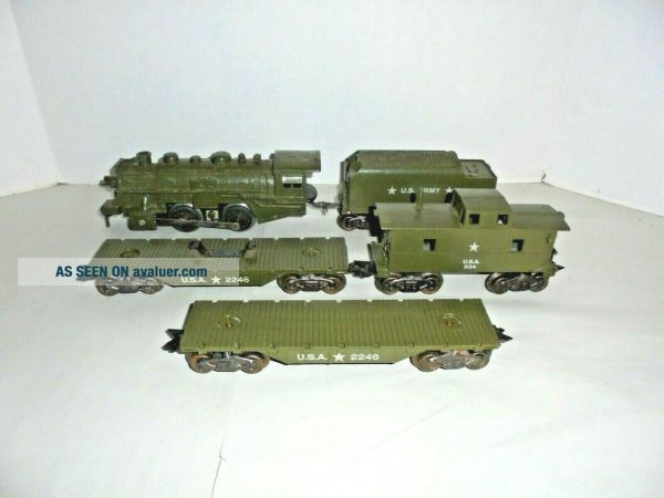 MARX ARMY TRAIN SET O GAUGE VINTAGE POSTWAR | #23620772
