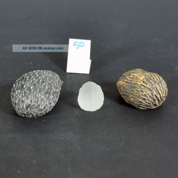 Set Of Three Hedgehog Figurines Glass By Goebel, Ceramic And Resin ...