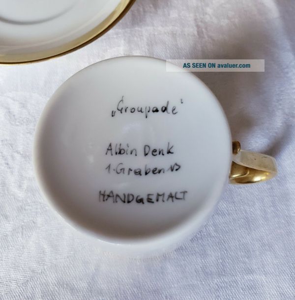 Albin Denk Vienna Demitasse Cup & Saucer Lipizzaner Horses Spanish ...