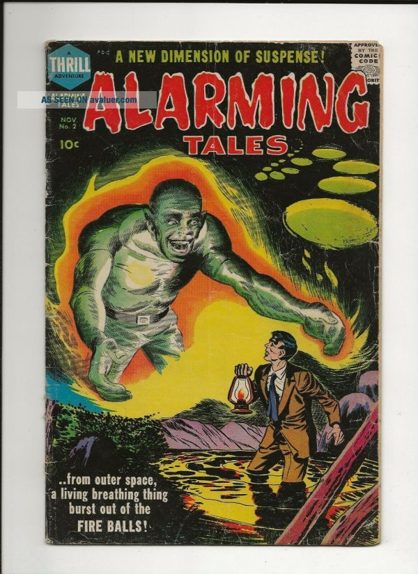 ALARMING TALES 2 1957 HARVEY SILVER AGE HORROR SCI - FI VG | #23651980