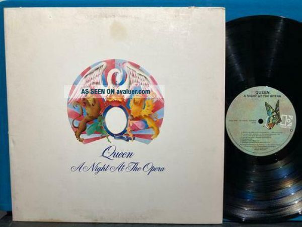 QUEEN A NIGHT AT THE OPERA ORIG 1975 LP BOHEMIAN RHAPSODY MERCURY MAY ...