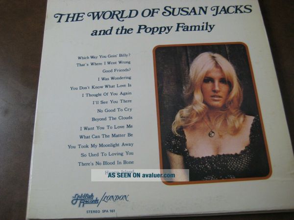 THE WORLD OF SUSAN JACKS THE POPPY FAMILY 1976 LP | #23625888