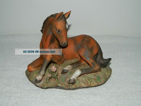 1982 Homco Home Interiors Masterpiece Porcelain Horse Foal Colt ...
