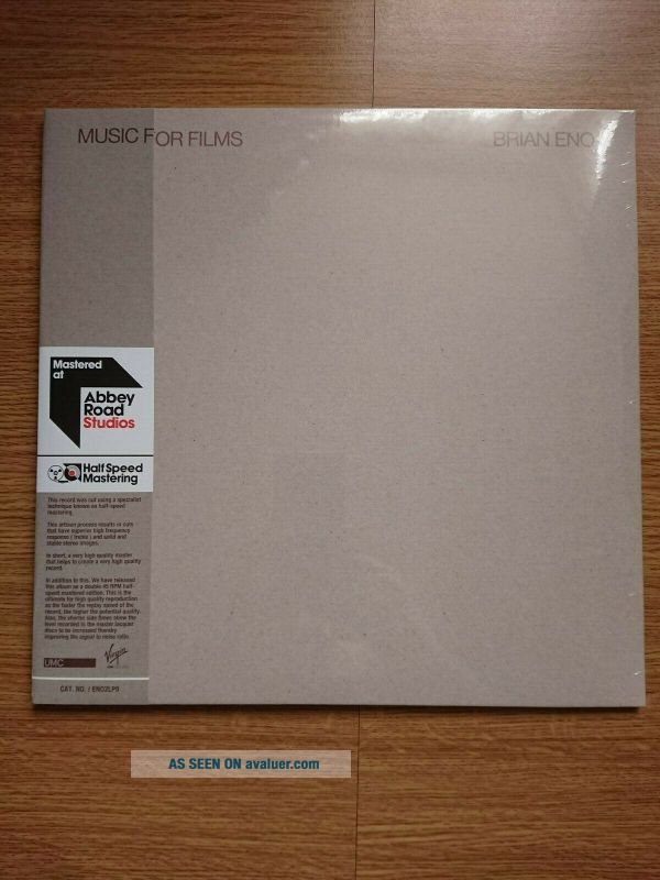 2 X LP Brian Eno - Music For Films (Half Speed Mastered) (Gatefold ...