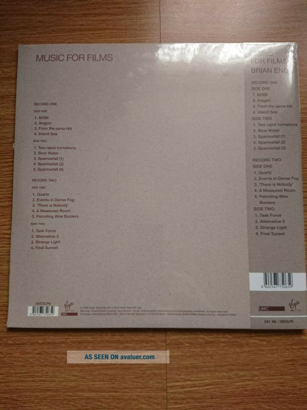 2 X LP Brian Eno - Music For Films (Half Speed Mastered) (Gatefold ...