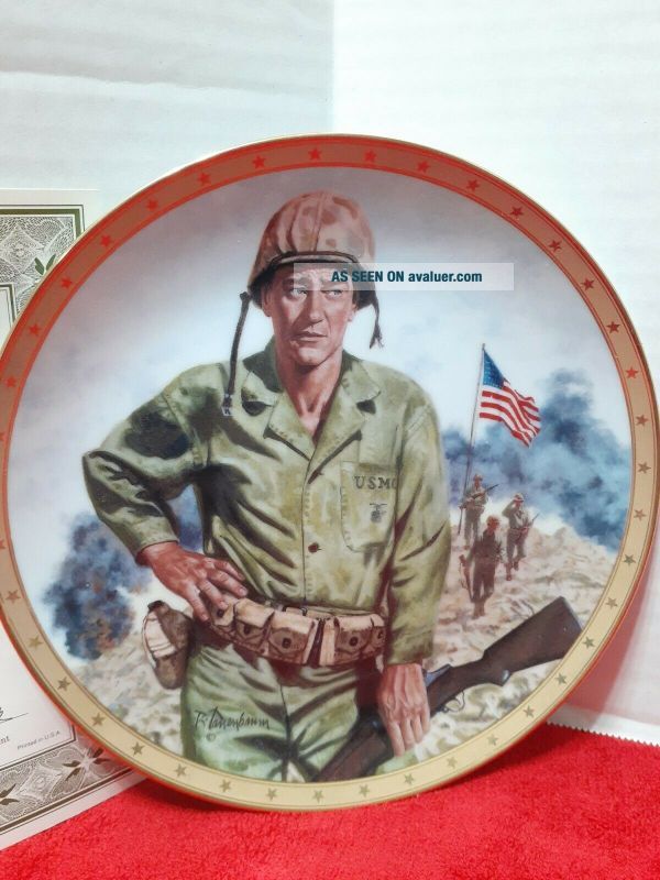 JOHN WAYNE Symbol Of American Fighting Forces FRANKLIN Collectible ...