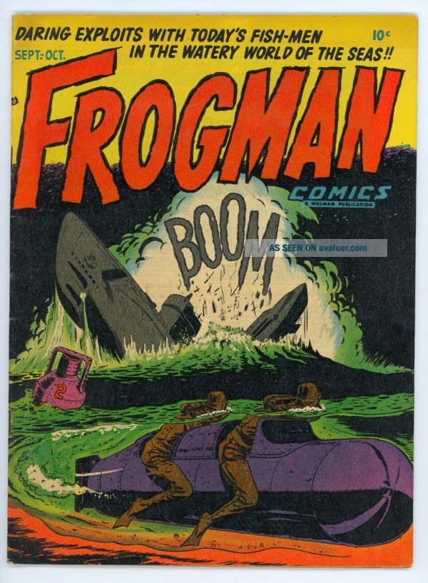 JERRY WEIST ESTATE: FROGMAN COMICS 4 (Hillman 1952) FN, NO RES | #23750820