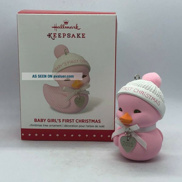 2015 Hallmark Keepsake Baby Girl ' S First Christmas Duck Christmas ...