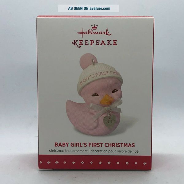 2015 Hallmark Keepsake Baby Girl ' S First Christmas Duck Christmas ...