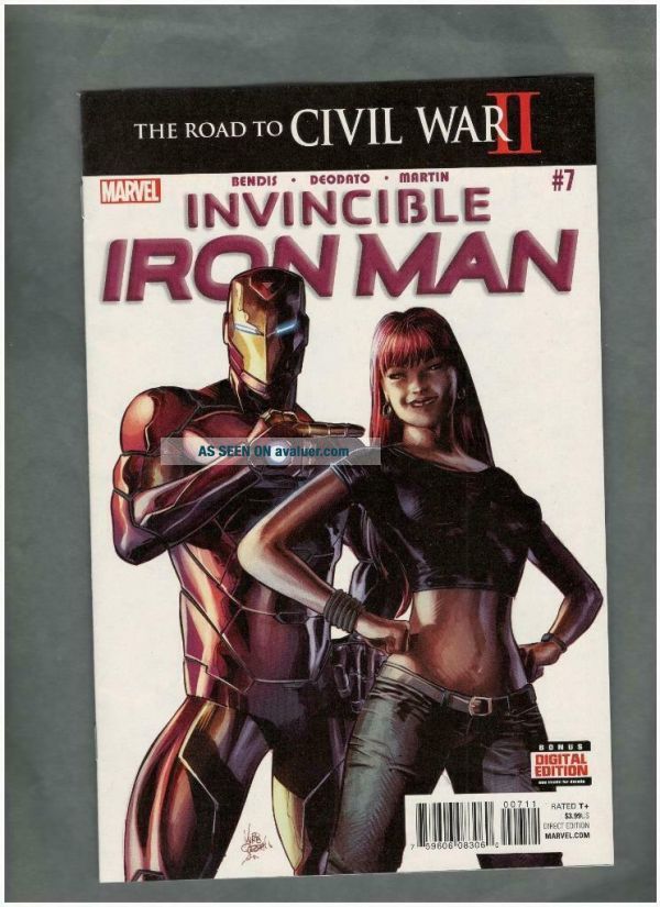 Invincible Iron Man 7 MARVEL 2016 Road To Civil War II NM | #23772868