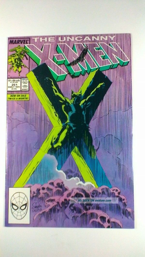 Uncanny X - Men 251 Classic Cover - Wolverine Crucified VF/NM Marvel ...