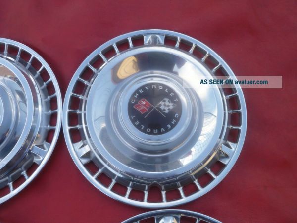 VINTAGE 1961 CHEVY IMPALA BELAIR BISCAYNE 14 " HUBCAPS WHEEL COVERS ...