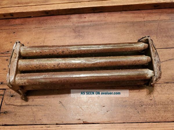 AAFA Early Old Primitive Antique 6 Tube Colonial Tin Metal Candle Mold ...