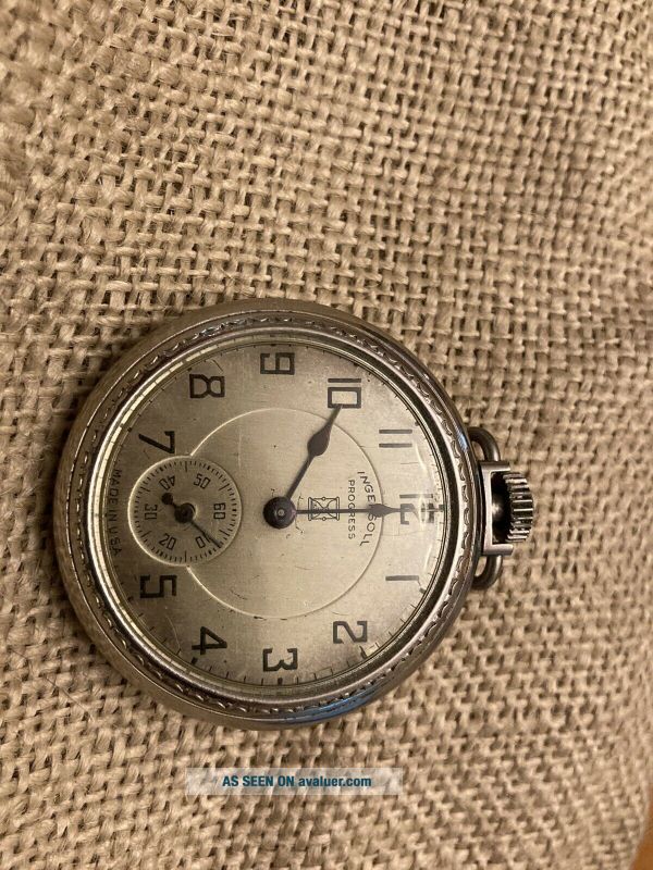 1933 Worlds Fair Chicago Century Of Progress Ingersoll Pocket Watch ...