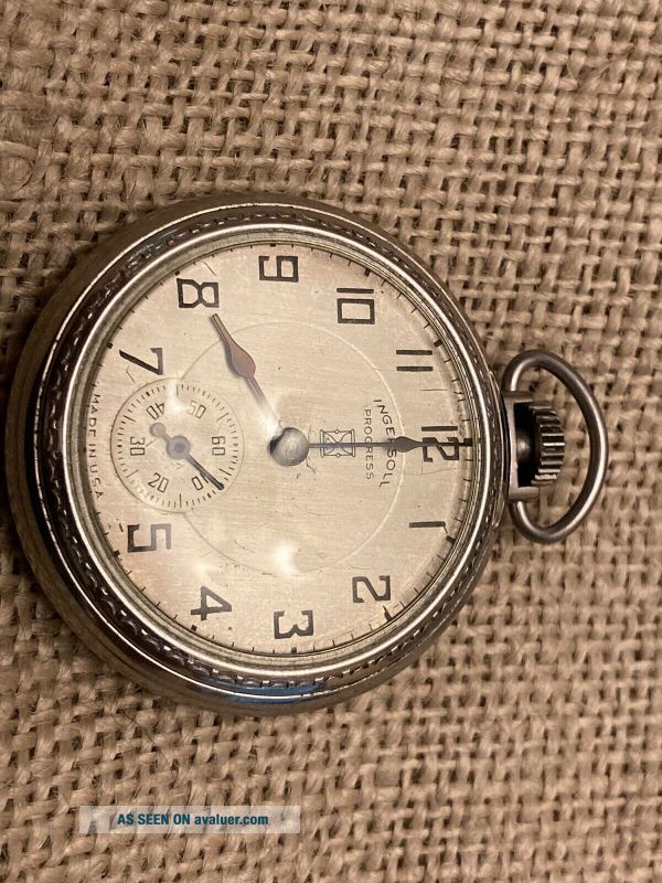 1933 Worlds Fair Chicago Century Of Progress Ingersoll Pocket Watch ...