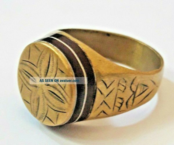 DETECTOR FINDS ANCIENT ROMAN CLEANED BRONZE RING WITH RUNIC ENGRAVINGS ...