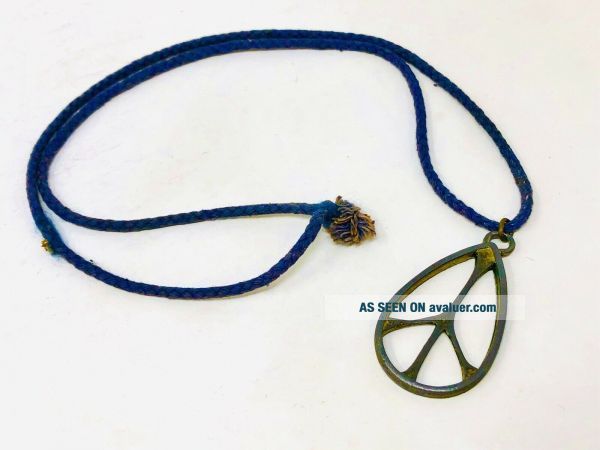 Rare Vintage Vietnam War Peace Symbol Sign Necklace Soldier Hand Made ...