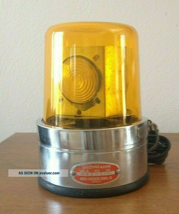 Vintage Emergency Rotating Beacon Light Magnetic North American Signal ...