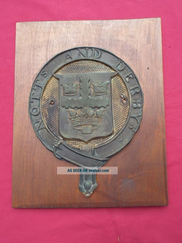 ANTIQUE COPPER FIRE MARK. NOTTS AND DERBY INSURANCE COMPANY | #23911608