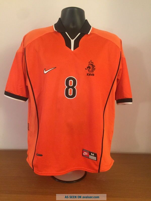 Netherlands Home Shirt 1998 World Cup BERGKAMP 8 Medium France 98 ...