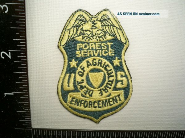 Old Federal US Forest Service USFS Enforcement Seal Patch DNR Ranger ...