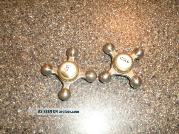 Antique Hot And Cold Porcelain Faucet Handles Knobs Water Faucet Valve ...