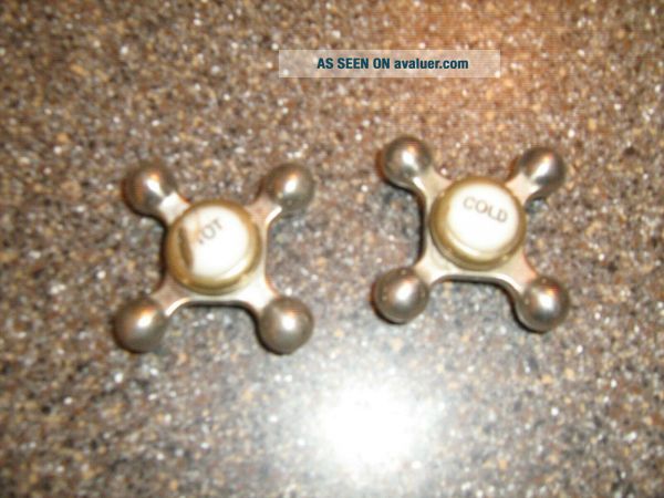 Antique Hot And Cold Porcelain Faucet Handles Knobs Water Faucet Valve ...