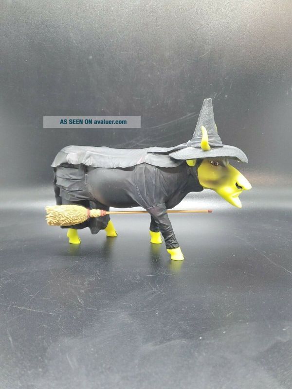 2002 Cow Parade UDDERLY WITCHED COW 7745 Wizard Of Oz Wicked Witch W ...