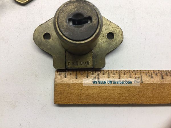 Vintage Corbin Desk Drawer Cylinder Lock With Three Keys | #24014418