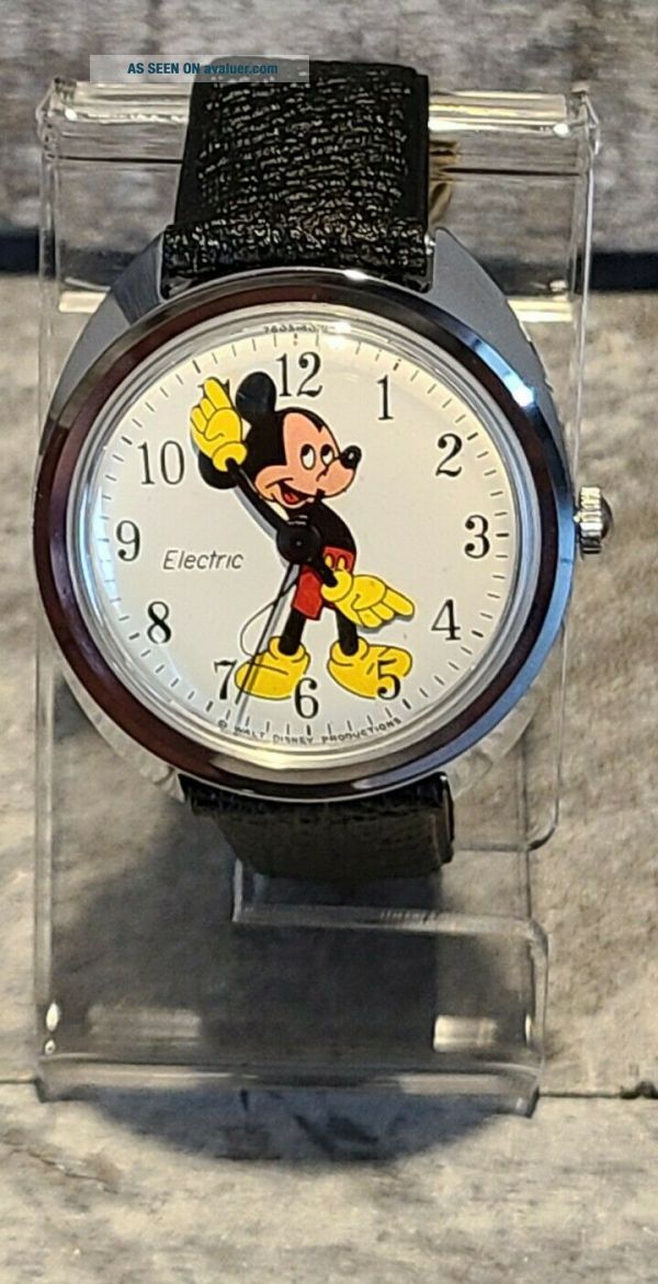 MICKEY MOUSE 1971 ELECTRIC WRIST WATCH BY TIMEX OLD STOCK ALL | #24082185