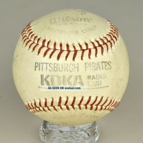 Vintage 1971 Pittsburgh Pirates Team Autograph Baseball World Series ...