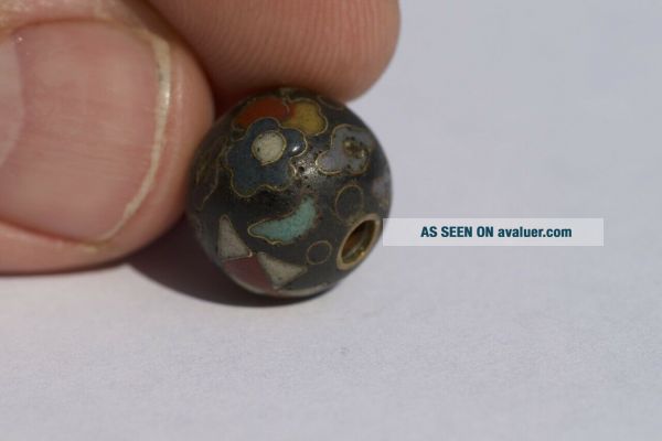 Antique Japanese 19th Century Edo / Meiji Cloisonne Ojime Bead For Inro ...