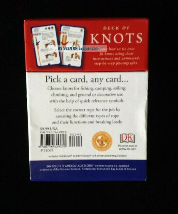 Boy Scouts Of America Deck Of Knots 1 - 43 Plus Insert Cards | #24148401