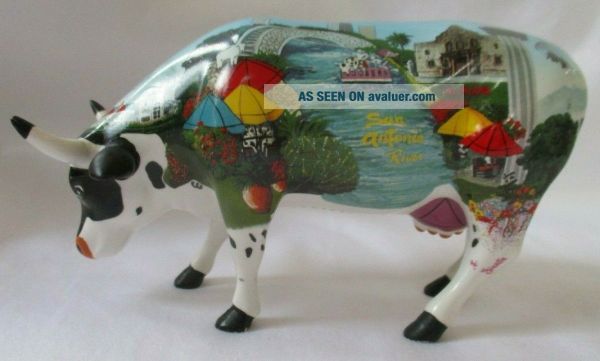 COW PARADE " ALAMOOSEY DOWN THE TRAIL " 2005 SAN ANTONIO TEXAS FIGURINE ...