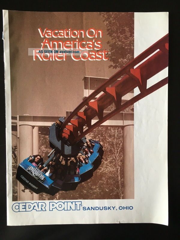 1988 Cedar Point Amusement Park Guide Booklet Map Brochure | #24180117