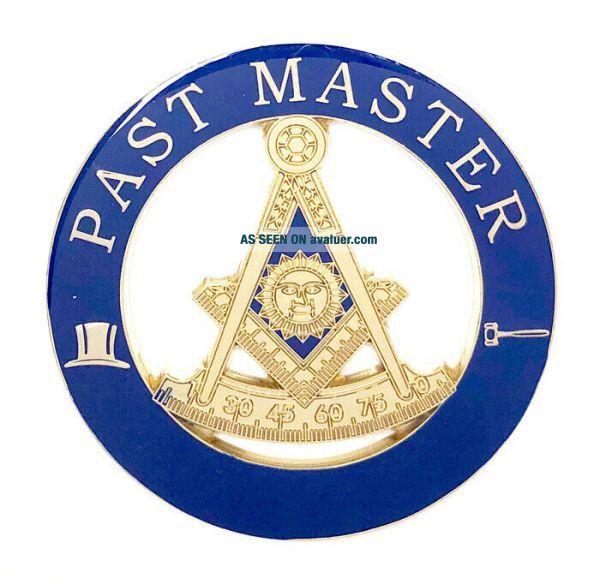 Masonic Past Master Car Emblem 3 Inch Gold CD13 | #24209332