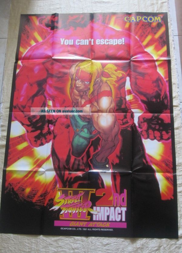 1997 CAPCOM STREET FIGHTER III 2ND IMPACT POSTER | #24192412
