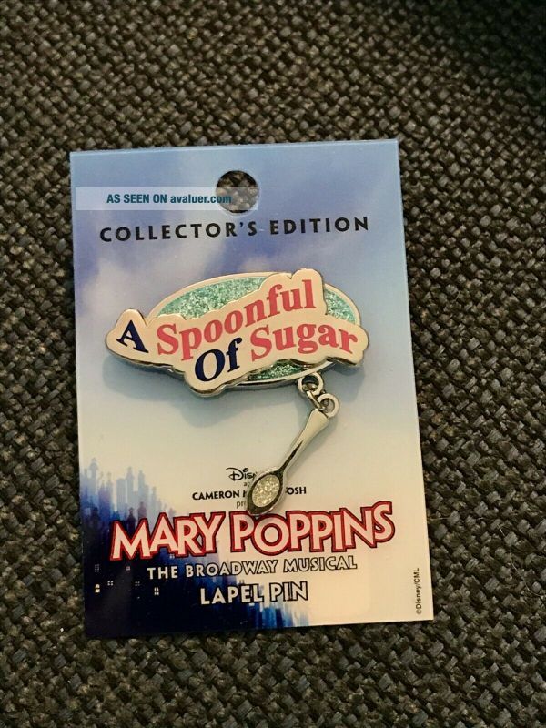 Disney Mary Poppins The Broadway Musical Lapel Pin - Spoonful Of Sugar ...