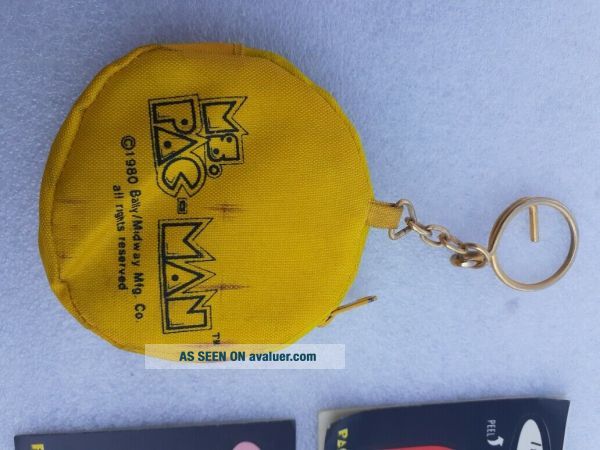 VINTAGE 1980 MS PACMAN BALLY MIDWAY COIN PURSE AND 4 STICKERS | #24238110