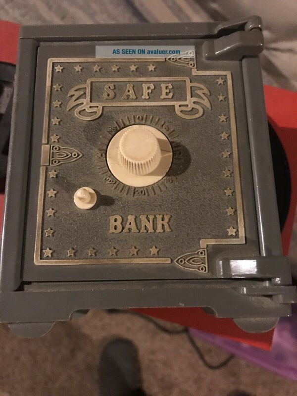 Vintage Plastic Coin Combination Safe Bank Made In China | #24264980