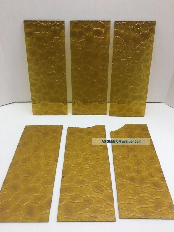 Six Mid Century Vintage Replacement Plastic Plexiglass Panels For ...
