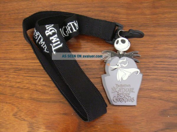 Jack Skellington Zero Lanyard Nightmare Before Xmas Glow In The Dark ...