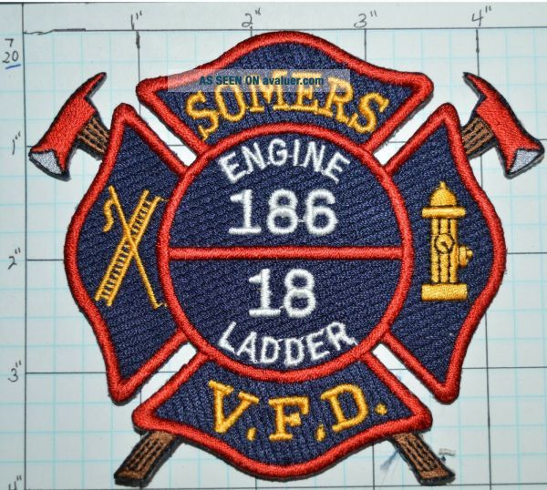 YORK? WESTCHESTER COUNTY? SOMERS VOL FIRE DEPT ENGINE 186 PATCH | #24375632