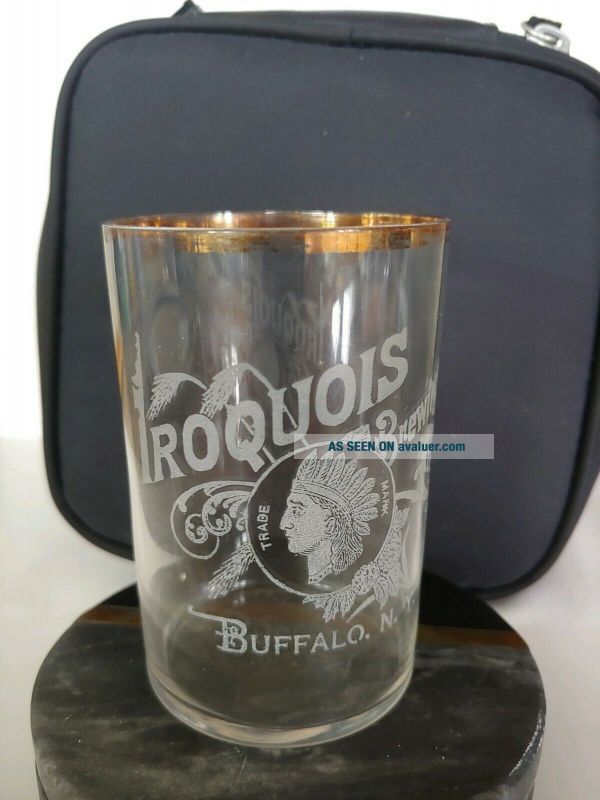 Prepro Iroquois Beer And Ale Buffalo NY Etched Glass | #24322262