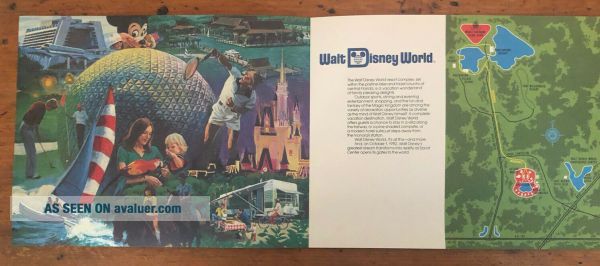Epcot Center A Pictorial Souvenir 1982 Walt Disney World Art Book ...