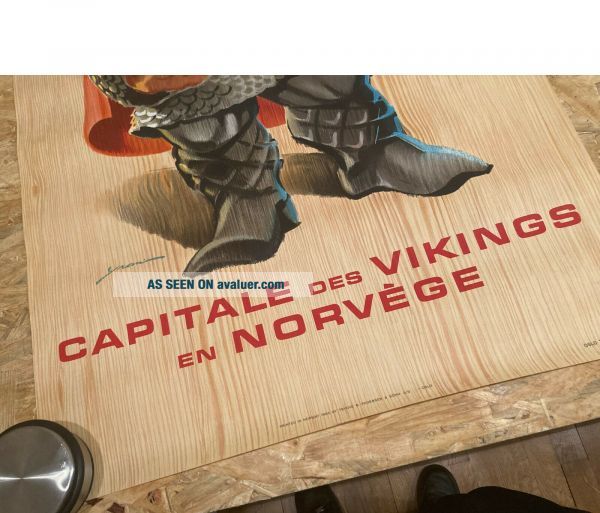 Vintage Poster - Oslo Norway Travel Poster By Knut Yran - Vikings ...